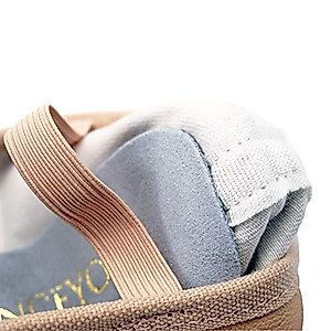 DANCEYOU Premium Authentic Leather Ballet Shoes Split Sole Dance Practice Slippers for Women, 6.5M/240mm