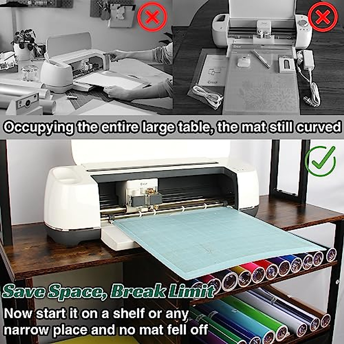 𝗟𝗢𝗣𝗔𝗦𝗔 Extension Tray Compatible with Cricut Maker 3, Maker, Explore 3, Explore Air 2, Cricut Tray Extender Accessories and Supplies for 12x12 Cutting mat (Maker and Explore Both Available)