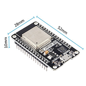 Diitao 2PCS ESP32 ESP32S ESP-WROOM-32 Development Board,NodeMCU 2.4GHz Dual-Core WLAN WiFi +Bluetooth 2 Function Microcontroller (ESP32 30PIN)