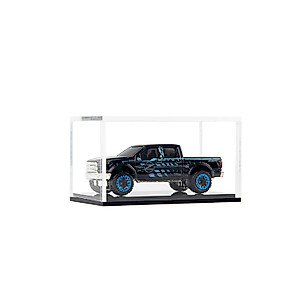 2 Pack Clear Acrylic Hot Wheels Display Case Hotwheels Matchbox 1/64 Scale Toy Model Cars Display Case UV Protect Storage Collectors