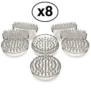DIY Doctor Furniture Caster Cups - Furniture Coasters for Heavy Furniture - Carpet Protectors for Furniture Legs - Carpet Savers - 53 Spikes on Each Cup - Pack of 8