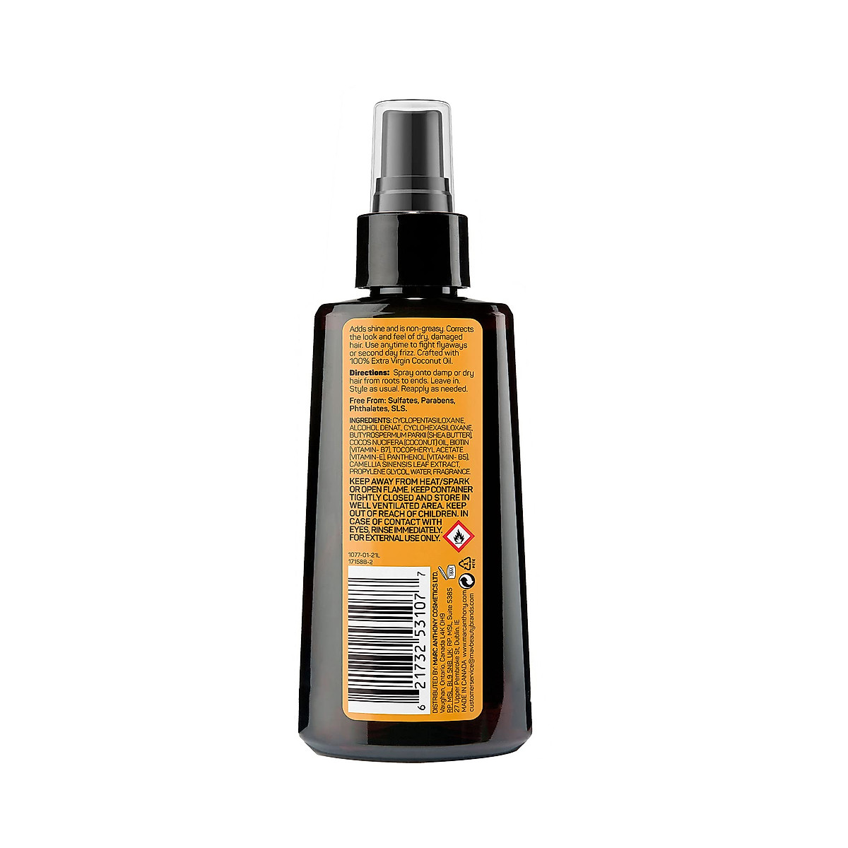 Marc Anthony Coconut Oil Dry Styling Oil 4.05oz Pump