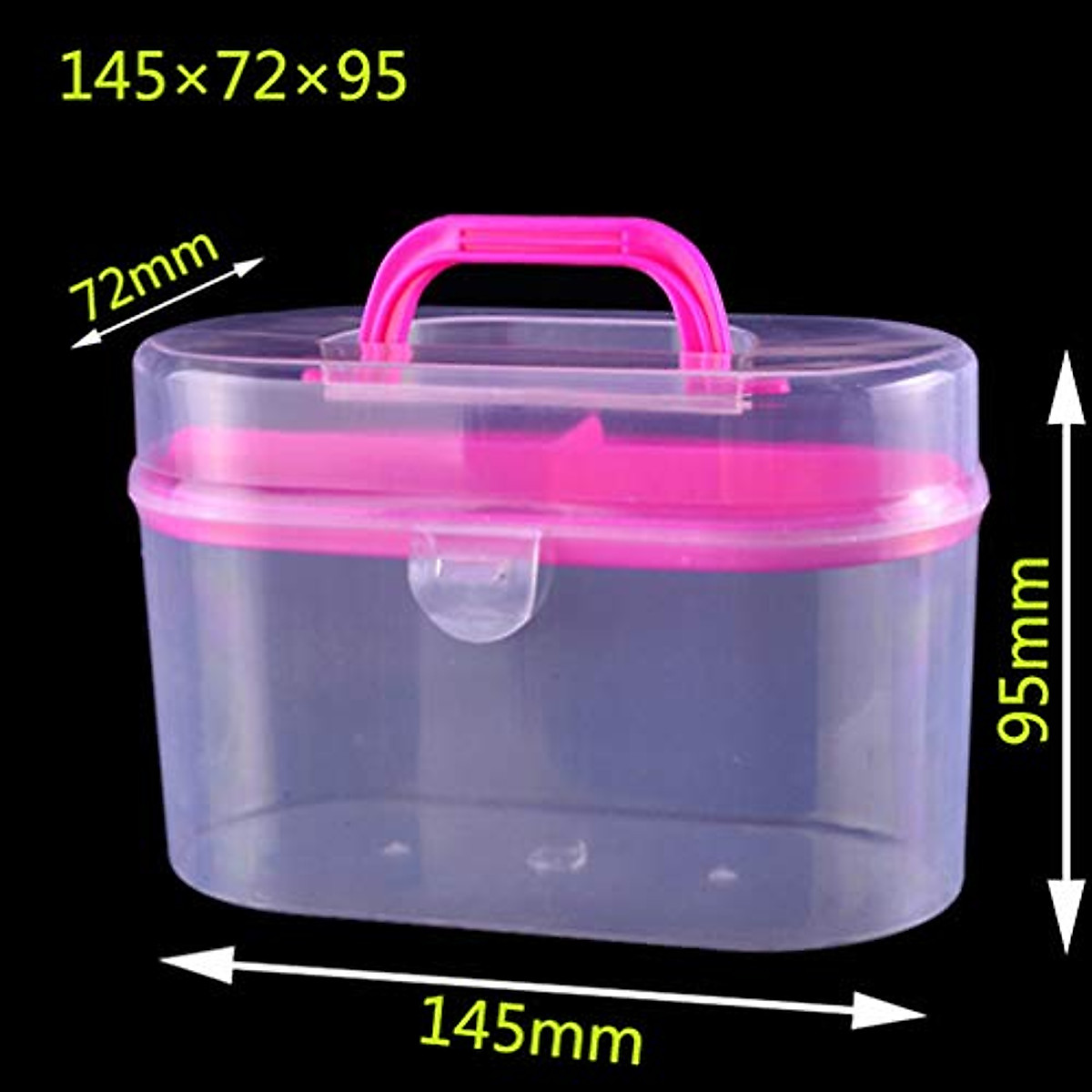 EXCEART Plastic Storage Box Tool Box Sewing Box Organizer Multipurpose Organizer Random Color