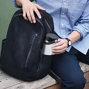 iPick Image for Ford Mustang Tri-Bar LED Printed 18 oz Dual-Wall Insulated White Stainless Steel Water Bottle Travel Tumbler Mug