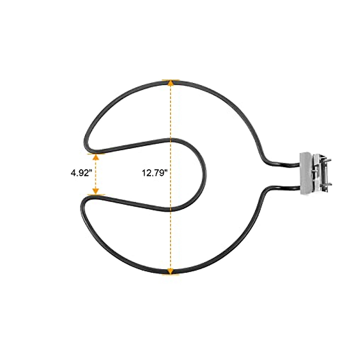 Replacement Part Grill Heating Element for Charbroil 16601688 12601514 15601514 15601559 Fits Charbroil Patio Bistro Electric Grill Heating Element