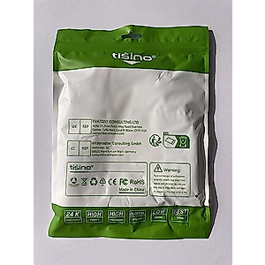 tisino 1/4" to XLR Cable, 6.35mm TRS to XLR Male Nylon Braid Quarter inch TRS to XLR Male Balanced Interconnect Microphone Cord Patch Cable - 10ft