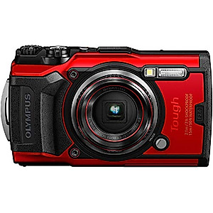 Olympus Tough TG-6 Digital Camera (Red) with Deluxe Accessory Bundle – Includes: 32gb SD Card, Floating Strap, Gripster Spider Tripod, Case + Much More