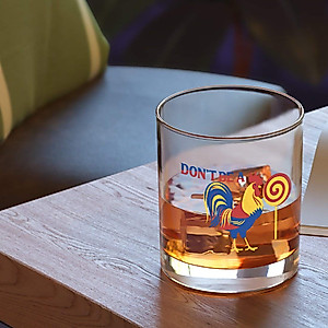 Patriot's Cave - Don't Be a Rooster Lollipop Funny Whiskey or Bourbon Rocks Glass for Men or Women, Gag Gift, Birthday Gift for Friend, Boyfriend, Husband 11 oz - Made in the USA