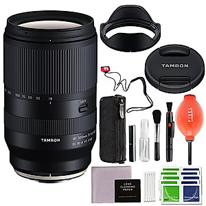 Tamron 18-300mm f/3.5-6.3 Di III-A VC VXD Lens for FUJIFILM X with Advanced Accessory and Travel Bundle (Tamron USA 6-Year Warranty)