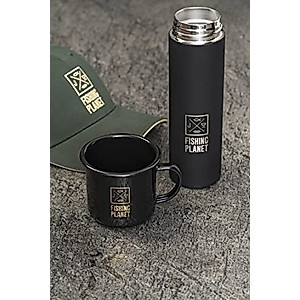 Fishing Planet Insulated Bottle - Stainless Steel Thermo Bottle 17-Ounce for Hot and cold Water Tea Coffee