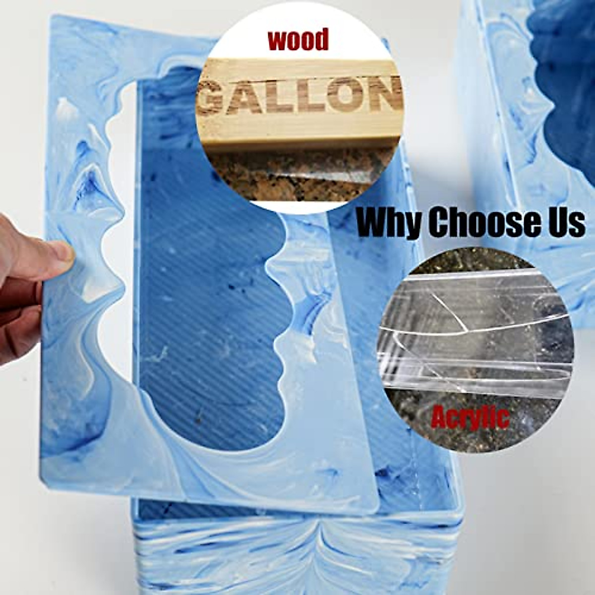 Levvohd 4 Separate Ziplock Bag Storage Organizer, Food Zip lock Bag Storage Organizer for Kitchen Drawer, Compatible with Gallon, Quart, Sandwich & Snack Variety Size Baggie Dispenser (Blue and White