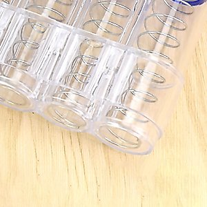 Coin Organizer,Money Boxes,Coin Holder Capsules Coin Changer Dispenser Multi Layer Stackable Large Capacity Coin Storage Tubes Coin Box for Office Bank,Coin Holders for Collectors (Clear)