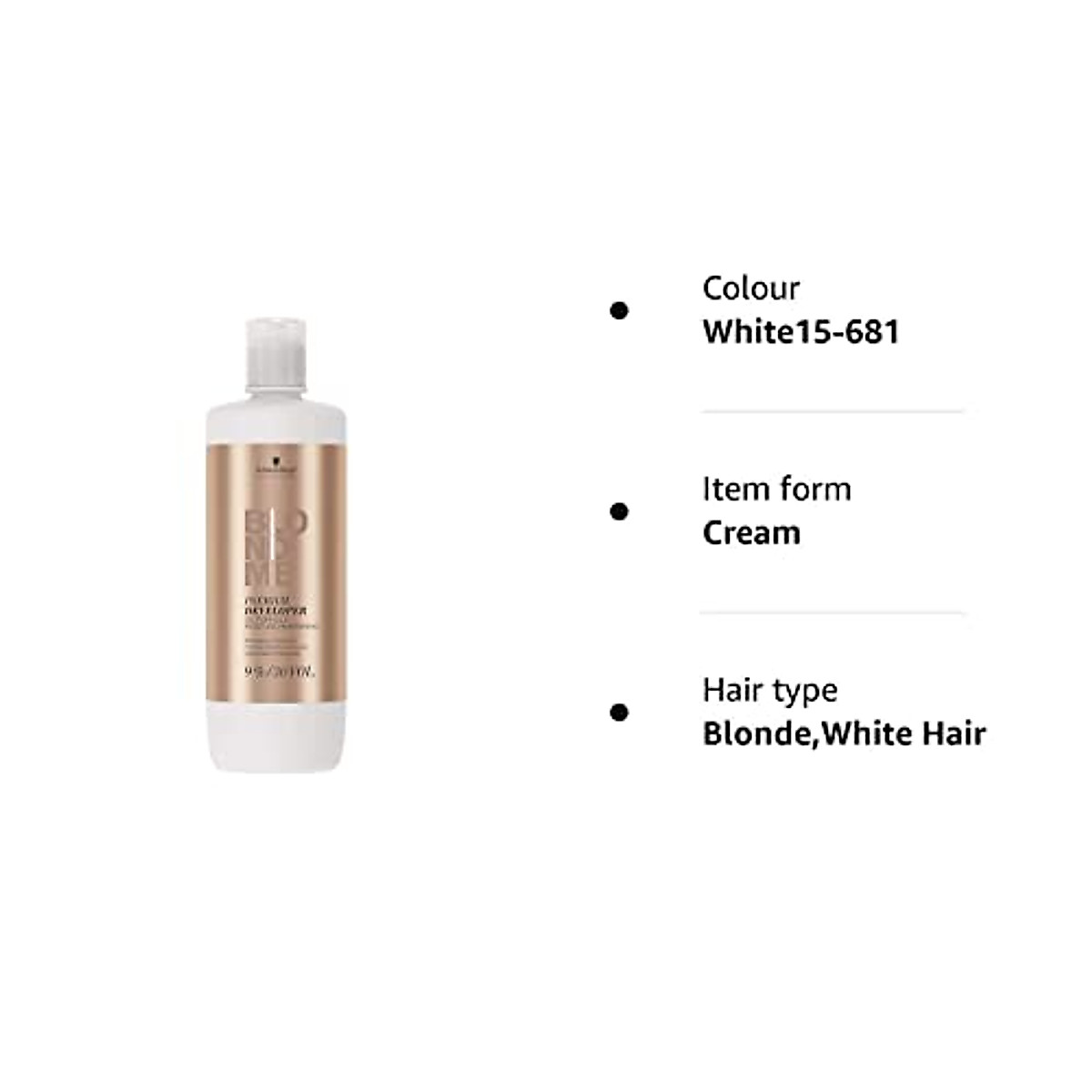 Schwarzkopf Professional Blonde Me Premium Developer Oil Formula 33.8 oz/1000ml (9% ; 30 Volume)