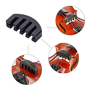 SUEWIO Violin Shoulder Rest for 1/2 Size, Adjustable Violin Shoulder Rest for Kids Beginners with Comfortable Foam Pad & Height Adjustable Feet