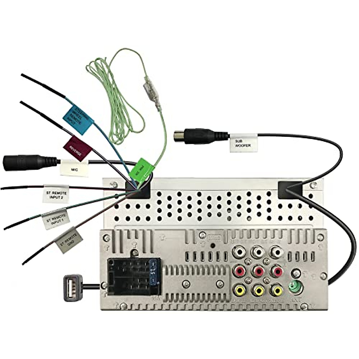 KENWOOD DMX125BT 6.8 Inch LCD Touchscreen Digital Media Car Stereo, Bluetooth Audio and Hands Free Calling, Double Din, USB, Rear Camera Input, AM/FM Radio