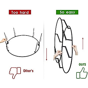 RiteSune Round Circle Wall Shelves, 3 Tier Hanging Floating Display Shelf Decor for Bedroom Living Room Office, 20"X7.5"