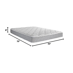 Tulo by Mattress Firm | 8 INCH Memory Foam Plus Coil Support Hybrid Mattress | Bed-in-A-Box | Firm Comfort | Full