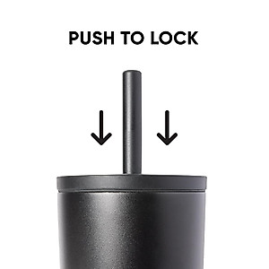 Simple Modern Insulated Tumbler with Lid and Straw | Leak-Proof Iced Coffee Cup | Ceramic-Lined Stainless Steel Travel Mug | Gifts for Women Her Him | Classic Signature | 24oz | Arctic Blue