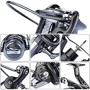 Sougayilang Spinning Reels 10000 Series Surf Fishing Reels,10+1 Stainless BB Ultra Smooth Powerful with CNC Aluminum Spool Fishing Reels for Saltwater Freshwater