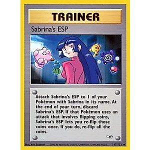 Pokemon Singles - Sabrina's ESP - 117/132 - Uncommon - Unlimited Edition - Gym Heroes