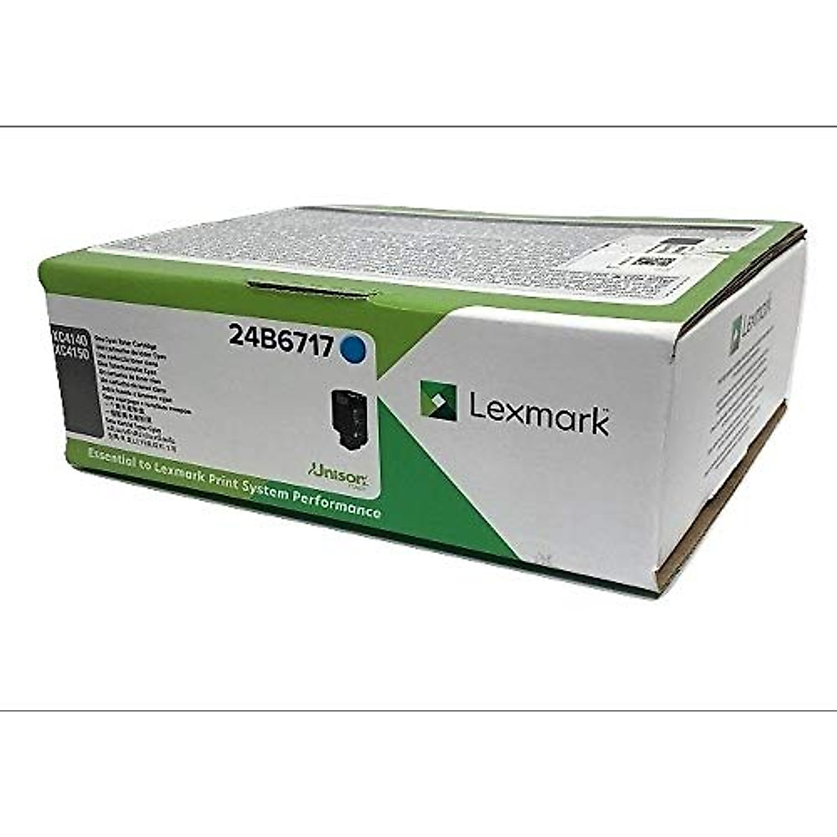 Lexmark 24B6717 XC4140 XC4150 Toner Cartridge (Cyan) in Retail Packaging