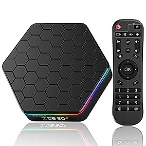 Newest Android TV Box 12.0, T95Z Plus Android TV Box 4GB 32GB Allwinner H618 Quad core 64-bit Smart Android TV Box with 2.4/5GHz Dual-WiFi 6K UHD WiFi 6 BT5.0 Ethernet 100M