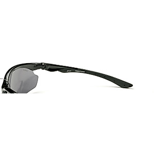 P52 Polarized Super Light Frame Sunglasses for Fishing & Active Lifestyles (Black & Smoke)