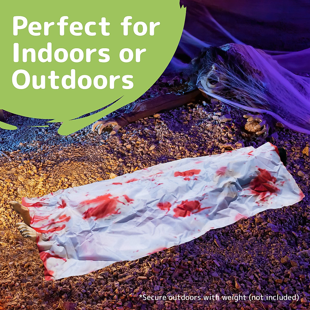 Halloween 5 Ft. Long Back From the Grave Dead Body for Creepiest Haunted House Decor - Halloween Prop Decorations - Cemetery Halloween Decorations and Outdoor Scary Props