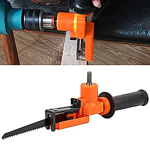 Reciprocating Saw Adapter Woodworking Electric Drill Tool Accessory with Non Slip Handle Plastic and Iron for Wood Cutting