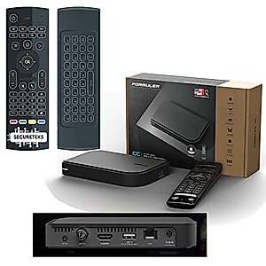 New 2021 Formuler CC 4K Hybrid UHD + ATSC Ultra Media Receiver 2GB Ram 16GB Memory+ Bonus Secureteks Premium AirMouse with Keyboard and Backlit.
