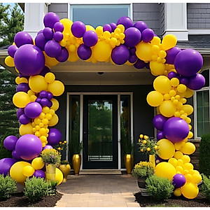 Yellow Balloon Different Sizes Latex Double Stuffed Matte Yellow Balloon Garland Arch Kit for Birthday Baby Shower Wedding Lemon Sunflower Party Decor