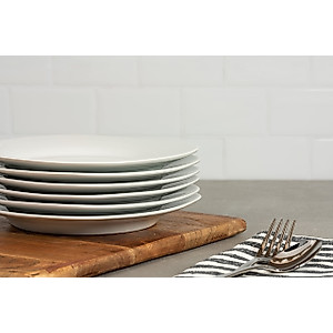 10 Strawberry Street Simply White 7.5" Round Salad Plate, Set of 6