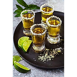 JoyJolt Afina Heavy Base Shot Glasses (Pack of 6) - 1.5-Ounces