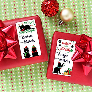 Cat Christmas Tags (Cat Gift Tags)