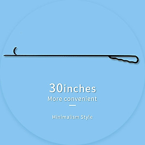 BBQMFG 30 Inch Long Fire Poker for Fire Pit and Fireplace, Outdoor fire Pit Poker Stick, Rust Resistant Black Finish, Minimalism Style…