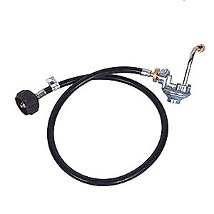 JEASOM Propane Adapter Hose and Gas Grill Regulator 3 FT fit for Blackstone 17”, 22” Tabletop Griddle- QCC1 / Type1 Connects for 1 lb to 20 lb Propane Tank.