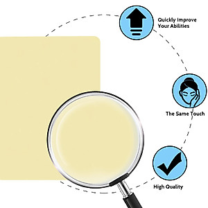 12PCS Blank Tattoo Skin Practice - 6"x8" Double Sides Tattoo Practice Skin kit Silicone Pads Tattooing Microblading Practice Skin for Beginners(0.12CM Thick) yellow