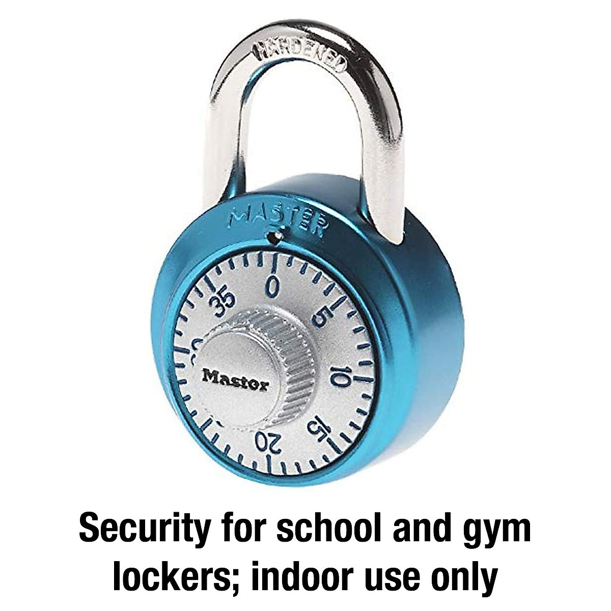 Master Lock 1561DLTBLU Locker Lock Combination Padlock, 1 Pack, Light Blue