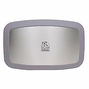 Koala Kare KB200-01SS Horizontal Wall-Mounted Changing Station - Polypropylene, Stainless/Gray