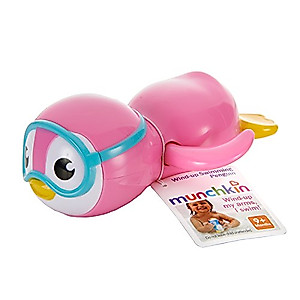 Munchkin® Wind Up Swimming Penguin Baby and Toddler Bath Toy, Pink