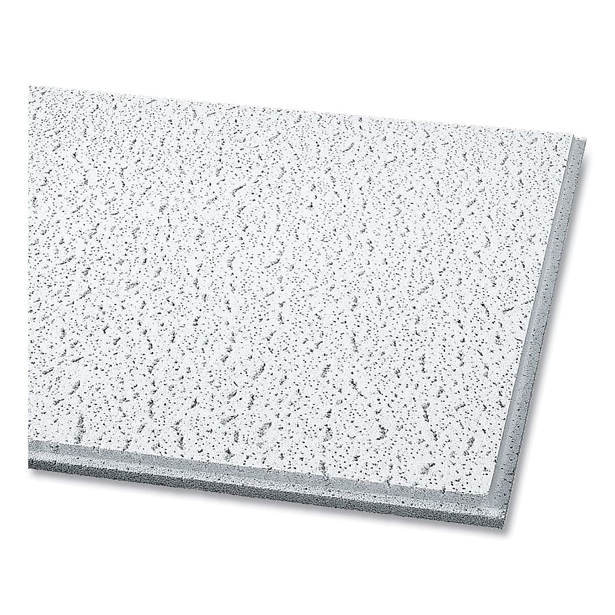 Fissured Ceiling Tiles | Angled Tegular (0.94") | 24" X 24" X 0.63" | White | 16/Carton | 1 Carton of: 1