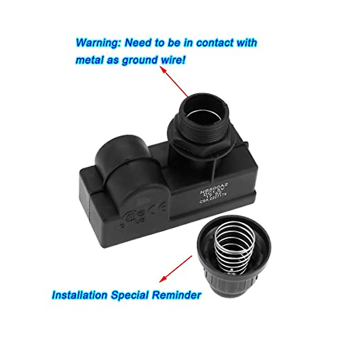 Guofulda Double Ignition kit Electronic Igniter, Push Button Ignition Kit with 450mm Spark Plug Wire, Fits for Gas Fireplace, Oven, Heater, Kitchen lgniter