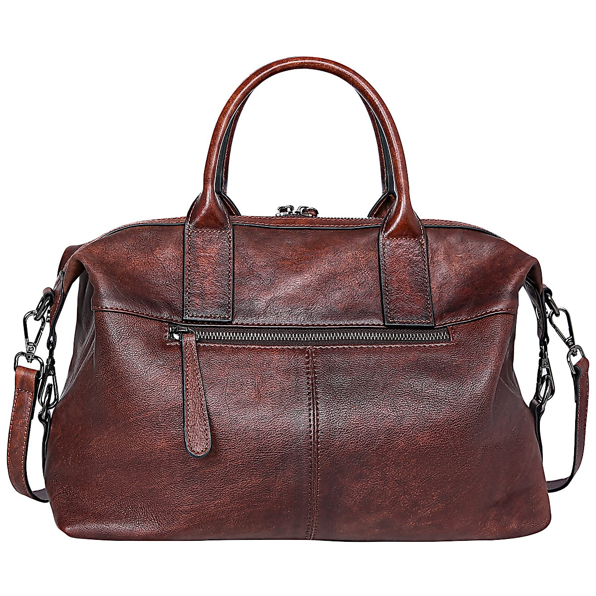 Iswee Shoulder Bag Satchel Purses Vintage Leather Handbags for Women Luxury Tote Purse Large Crossbody Bags Hobo (Coffee)