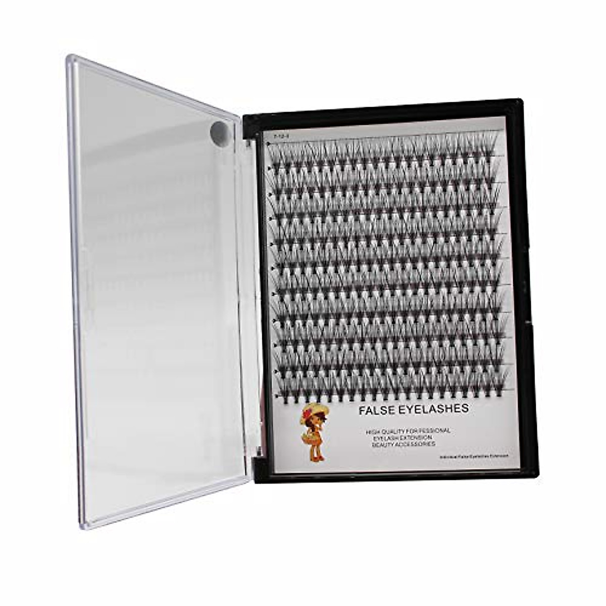 Bodermincer 20D 8-20mm To Choose 8-10-12-14mm MIX/14-16-18-20mm MIX rofessional Makeup Individual Cluster Eyelashes Grafting Fake False Eyelashes Eyelash Extension Individual Eyelash Bunche (20D-12mm)