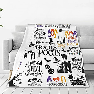 podi Halloween Throw Flannel Fleece Blankets Sofa Comfort Warm Flannel Throw Blankets for Bed Living Room 50"x40"