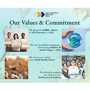 California Design Den Twin Sheets Set, 100% Organic Cotton Sheets - GOTS Certified, Percale Sheets - Soft, Crisp & Cooling Sheets, Deep Pockets, 3 Piece Twin Bed Sheets, White Sheets