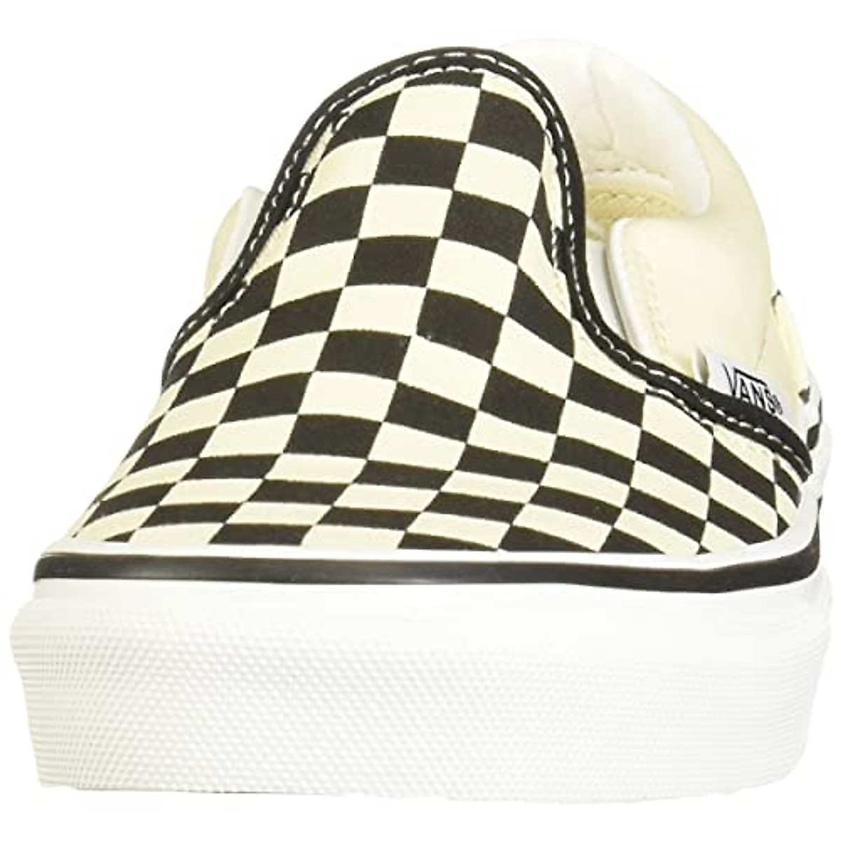 Vans Kids Classic Slip-On (Checkerboard) Black/True White VN000ZBU5GU Size 11.5