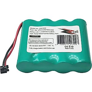 ZZcell® Battery Replacement for DSC WTK5504 Wireless keypad WS4920HE Wireless Repeater 4PH-H-AA2100-S-D22,17000153, WKA5504, DSC-BATT2148V Alarm System 4.8V 2100mAh