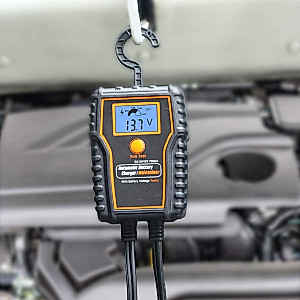 Automotic Battery Trickle Charger Maintainer 12 Volt 750mA Battery Float Charger Maintainer with LCD Float Charging for Motorcycle ATV Lawn Mower Car Boat