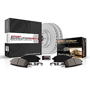 Power Stop CRK8842 Front Geomet Coated Brake Rotor and Pad Kit For Mini Cooper 2011 [Model Specific]